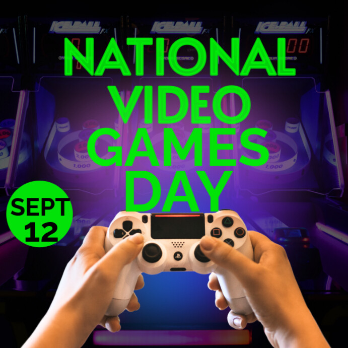 National video game day design template | PosterMyWall