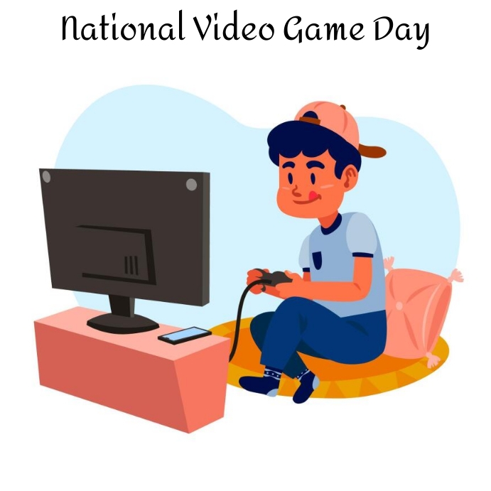Copy of National Video game day illustration | PosterMyWall