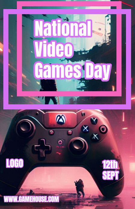 National video games day Template | PosterMyWall