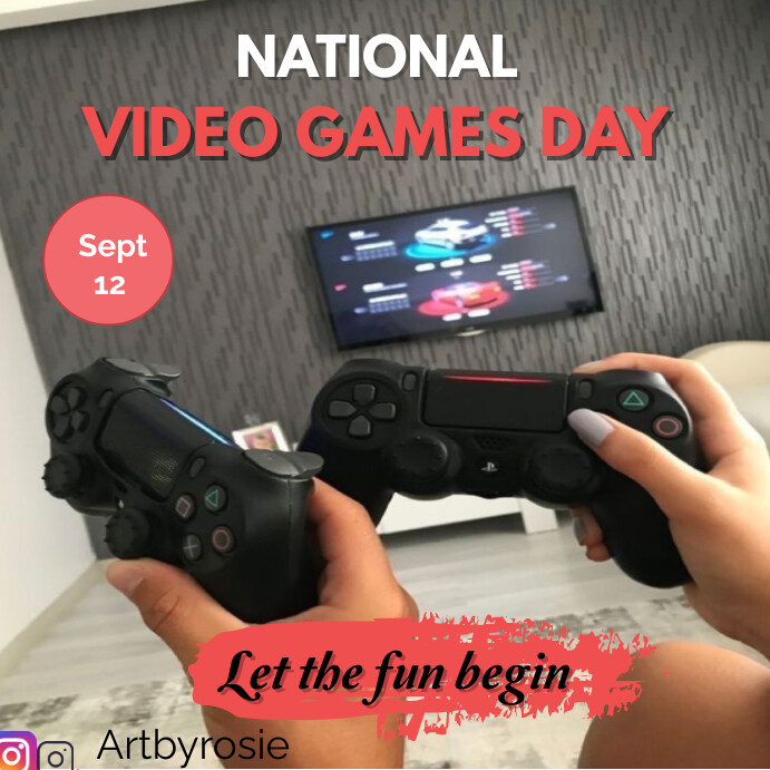 National video games day template | PosterMyWall