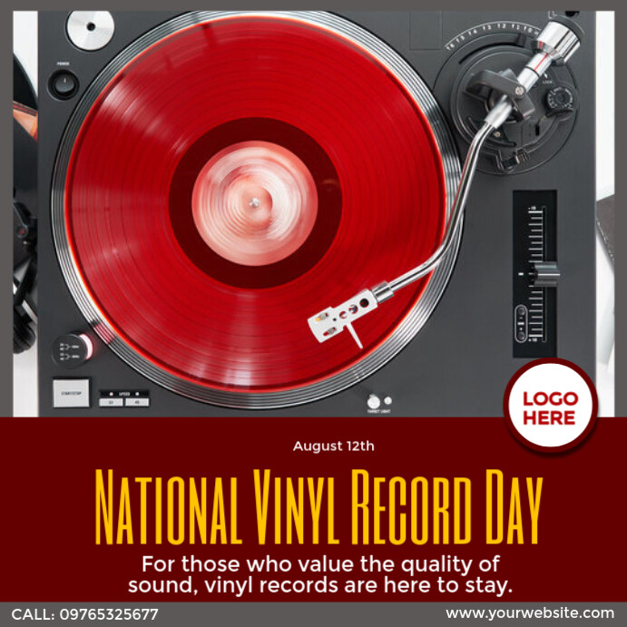 National Vinyl Record Day Template | PosterMyWall