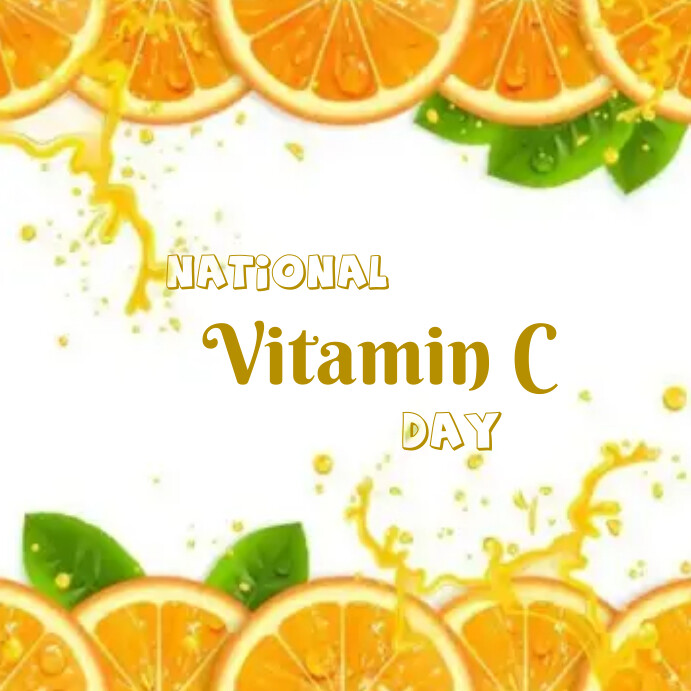Copy of National vitamin C day Instagram post | PosterMyWall