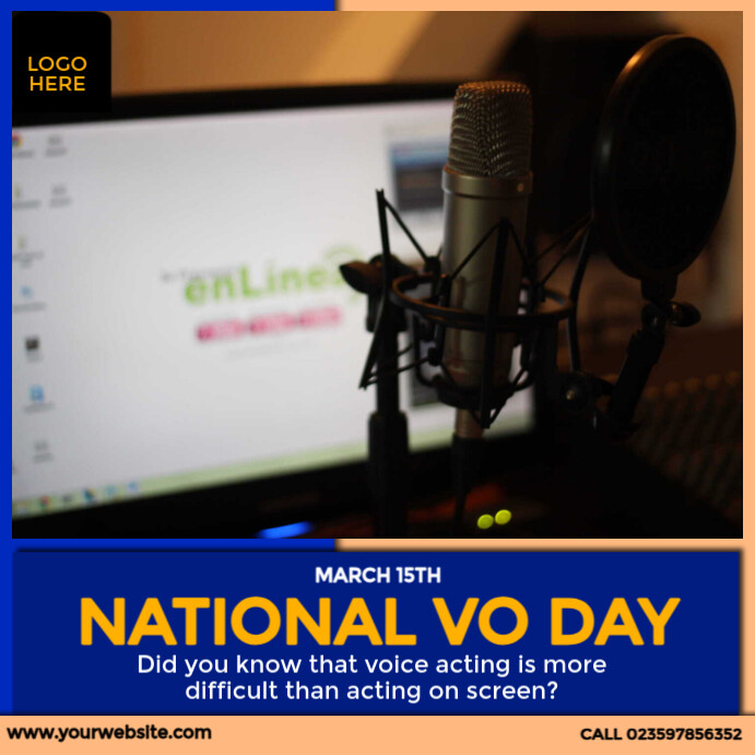 Copy of National VO Day | PosterMyWall