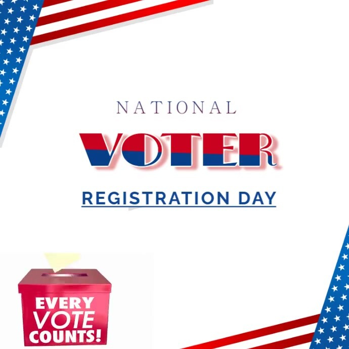 Copy of National voter registration day | PosterMyWall