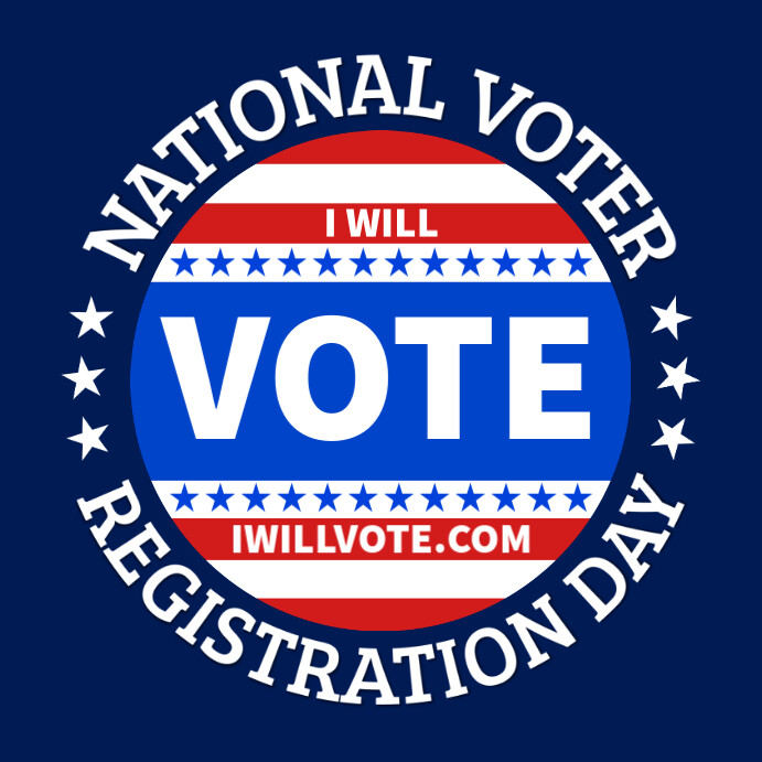 National Voter Registration Day Post Template | PosterMyWall