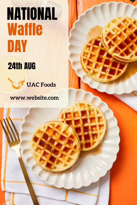 National Waffle day Design Template | PosterMyWall