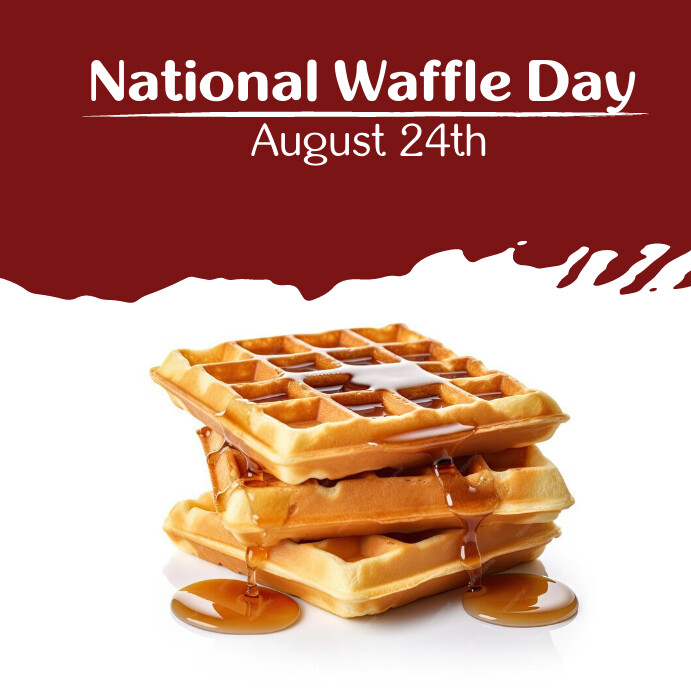 national waffle day Template | PosterMyWall