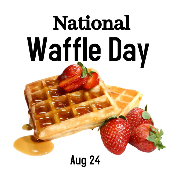 National waffle day Template | PosterMyWall