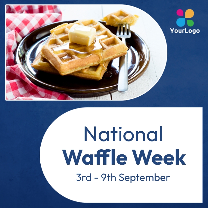 National waffle week flyer Template | PosterMyWall