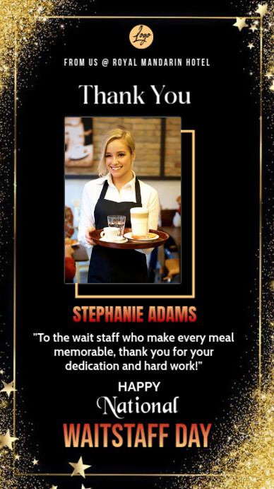 National wait staff day Template | PosterMyWall
