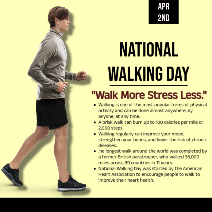 national walking day Template | PosterMyWall