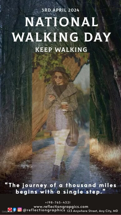 National Walking Day Template | PosterMyWall
