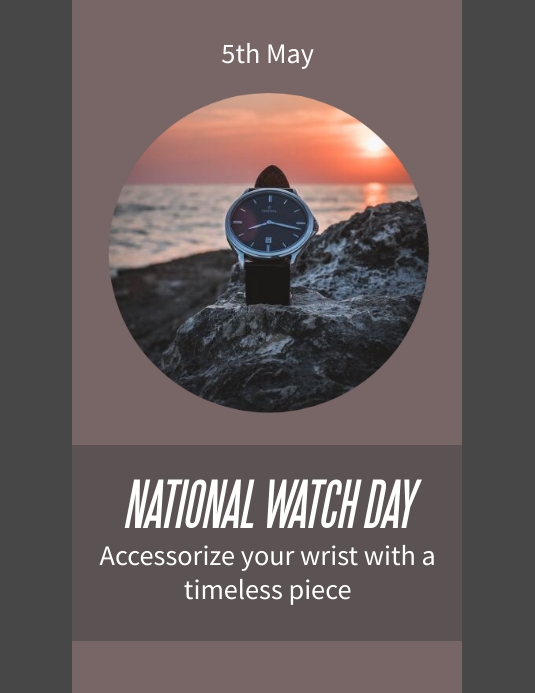 Plantilla de National Watch Day | PosterMyWall