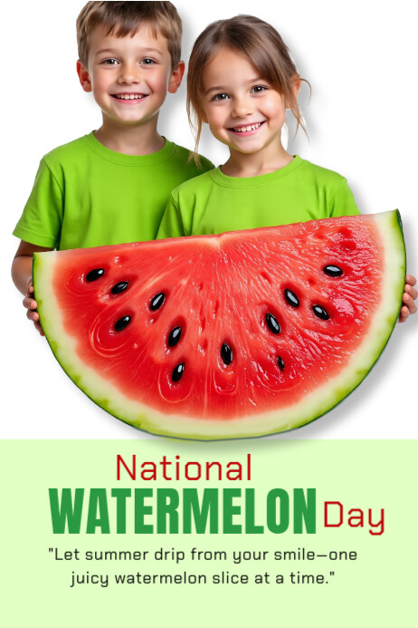 National watermelon day Template | PosterMyWall