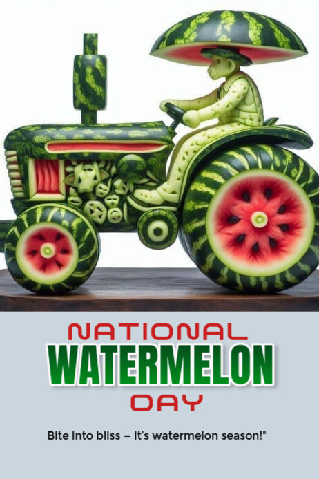 National watermelon day Template | PosterMyWall