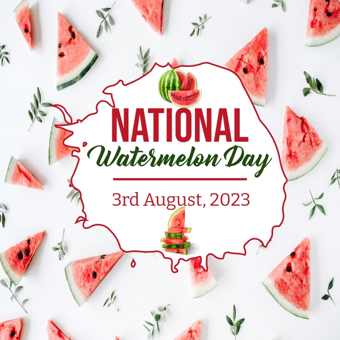 national watermelon day Template | PosterMyWall