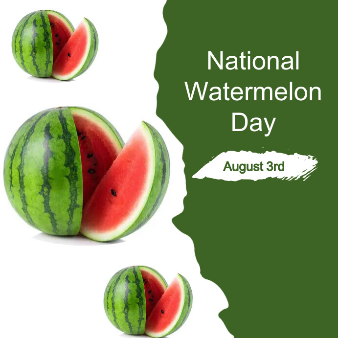 national watermelon day Template | PosterMyWall