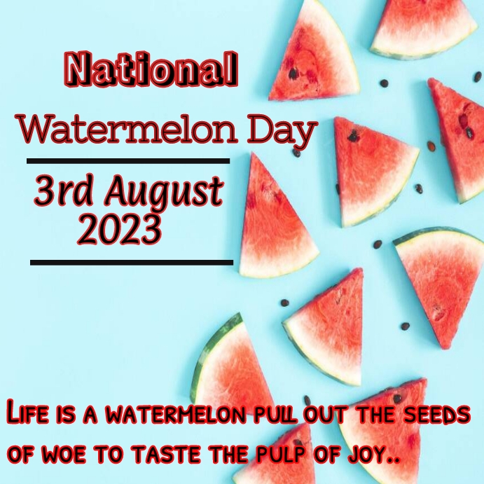 Plantilla de National watermelon day instagram post | PosterMyWall