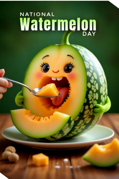 National Watermelon Day Poster Template | PosterMyWall