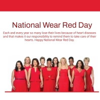 WEAR RED DAY Template | PosterMyWall