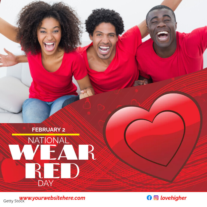 National Wear Red Day Templat | PosterMyWall