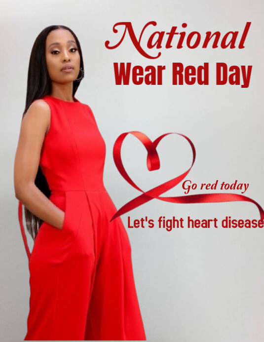 National wear Red day Template | PosterMyWall