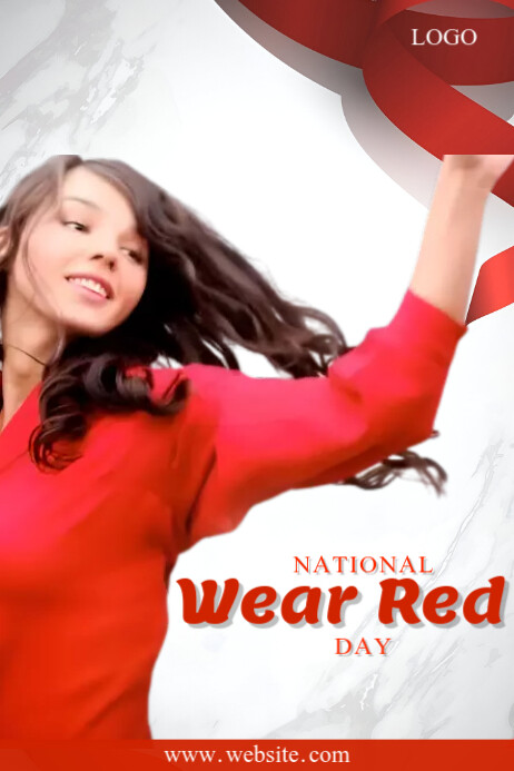 NATIONAL WEAR RED DAY Template | PosterMyWall