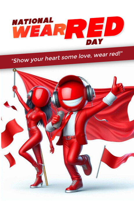 National wear red day Template | PosterMyWall