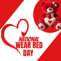 National Wear Red Day Flyer Template | PosterMyWall
