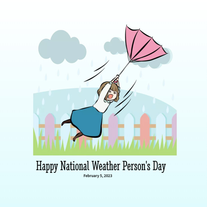 Copy of national weather person's day instagram post2 | PosterMyWall