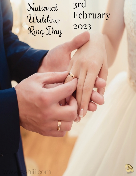 Copy of National wedding ring day | PosterMyWall