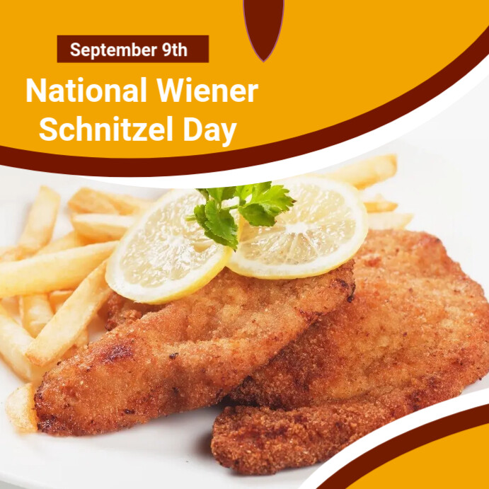 Copy of national wiener schnitzel day | PosterMyWall