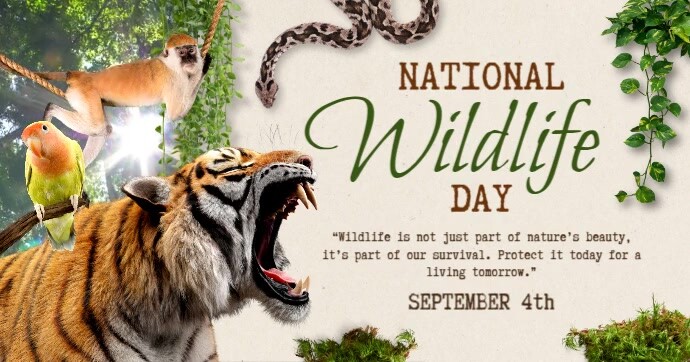 Copy of National Wildlife Day Banner | PosterMyWall