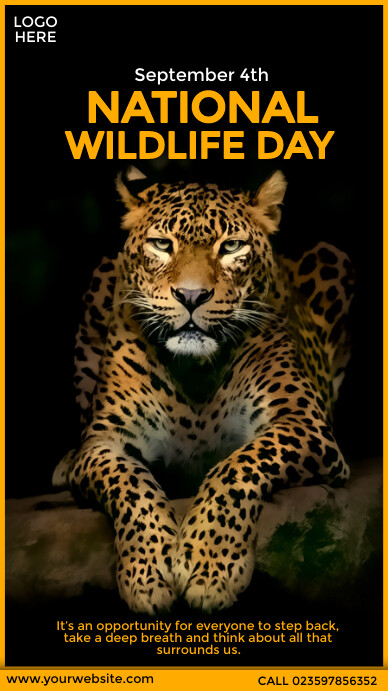 Copy of National Wildlife Day | PosterMyWall