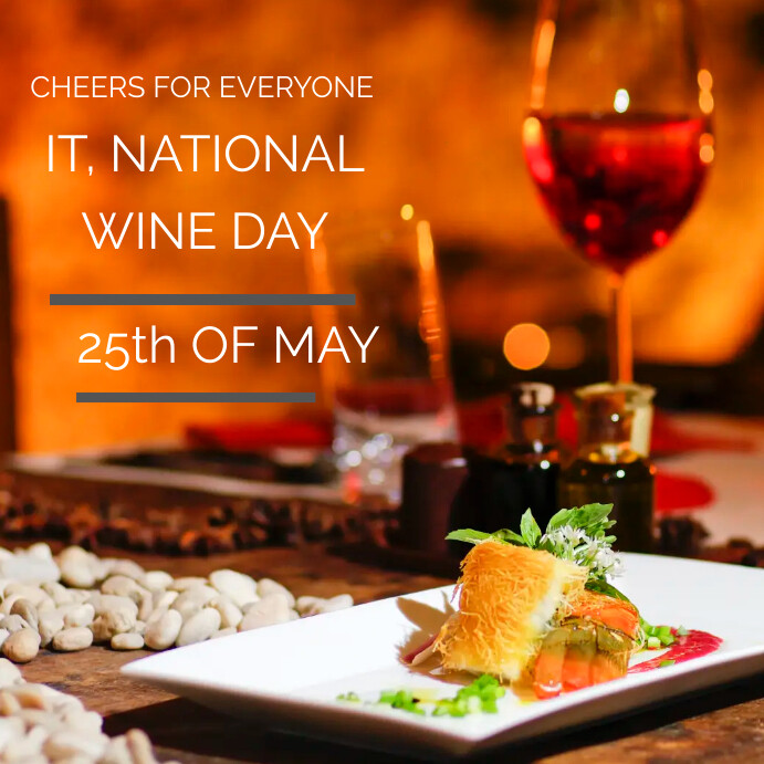 Copy of National wine day | PosterMyWall