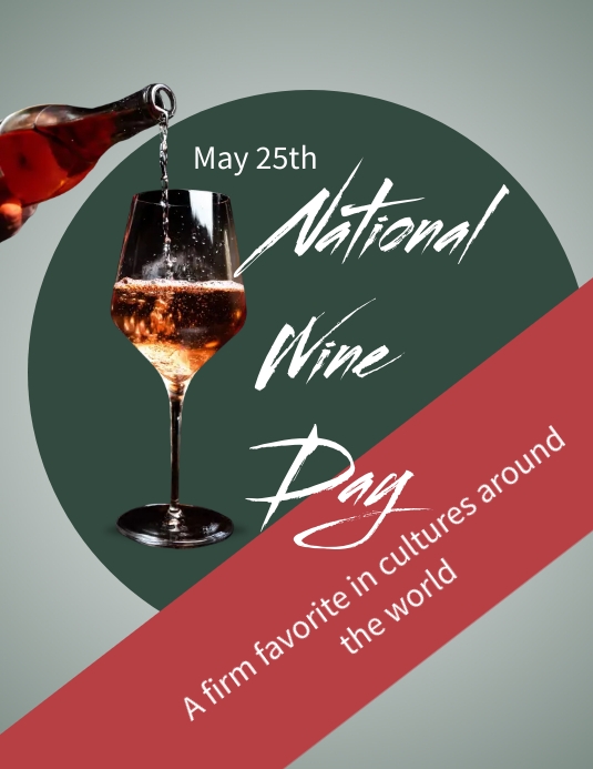 National Wine Day Template | PosterMyWall