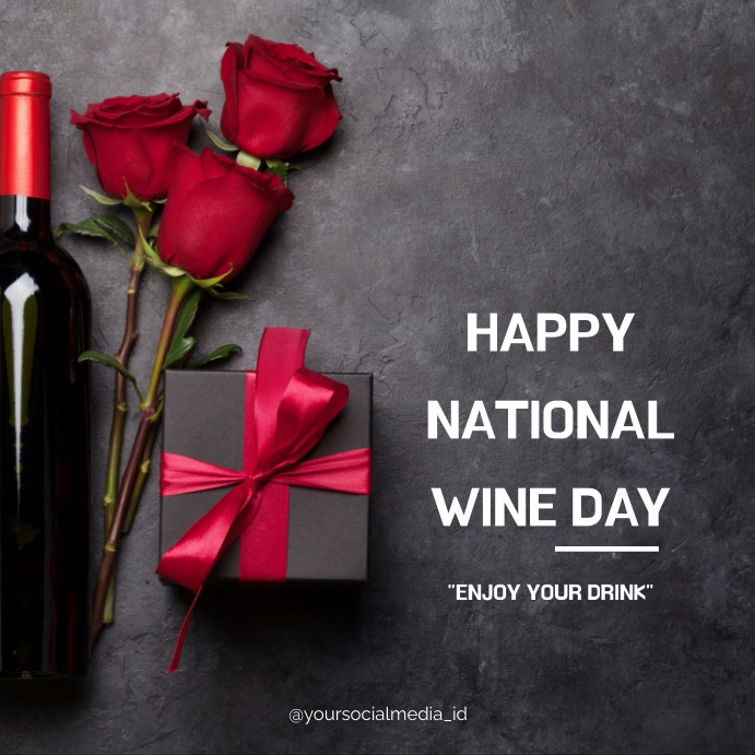 Plantilla de national wine day template | PosterMyWall