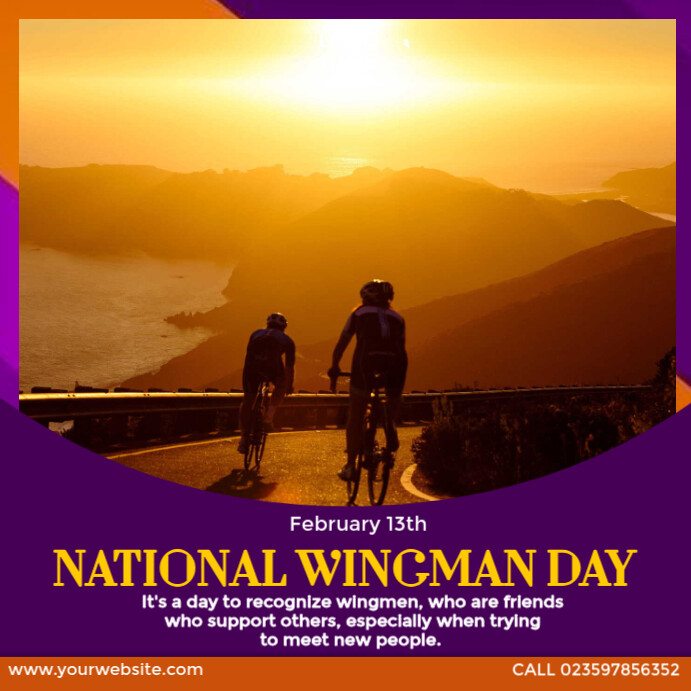 National Wingman Day Template | PosterMyWall