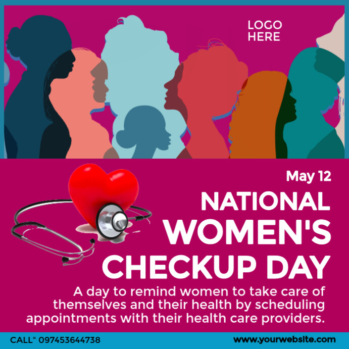 National Women’s Checkup Day Template | PosterMyWall