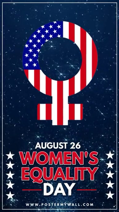 National women's Equality day Template | PosterMyWall