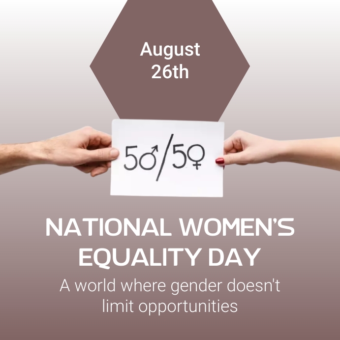 National Women's Equality Day Template | PosterMyWall