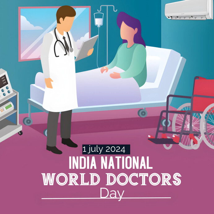 National World Doctors Day Instagram Post Template | PosterMyWall