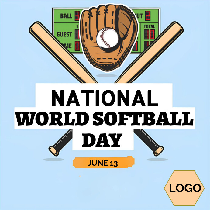 Copy of NATIONAL WORLD SOFTBALL DAY | PosterMyWall