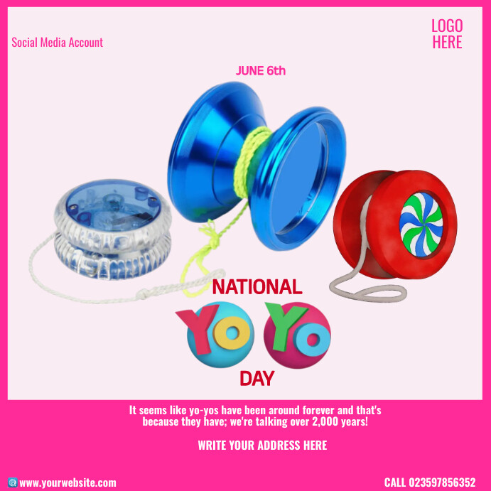 national yo-yo day Template | PosterMyWall