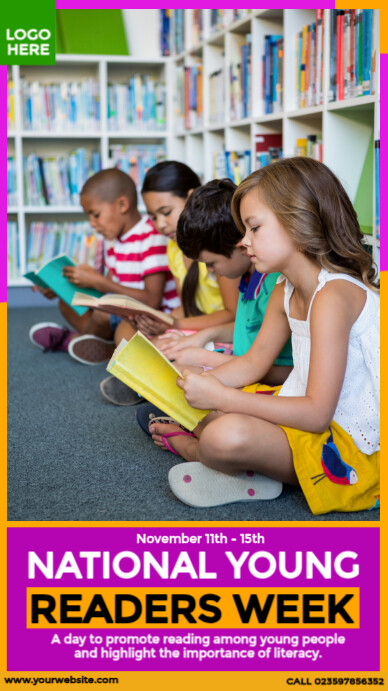 National Young Readers Week Template | PosterMyWall