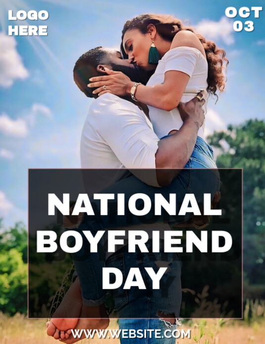 nationalboyfriendday Flyer Template | PosterMyWall
