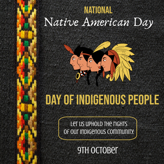native american day,indigenous people day Template | PosterMyWall