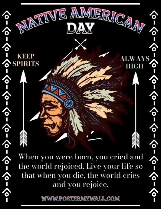 Native American Day Template | PosterMyWall
