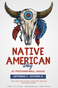 Native American Day Flyer Design Template | PosterMyWall