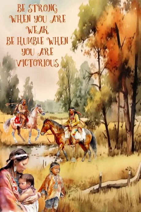 Modèle Native American Editable Quote Poster | PosterMyWall